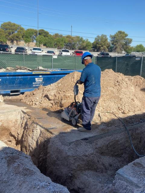 Plumber working on sewer line repair | Plumbers in Henderson, Las Vegas ...